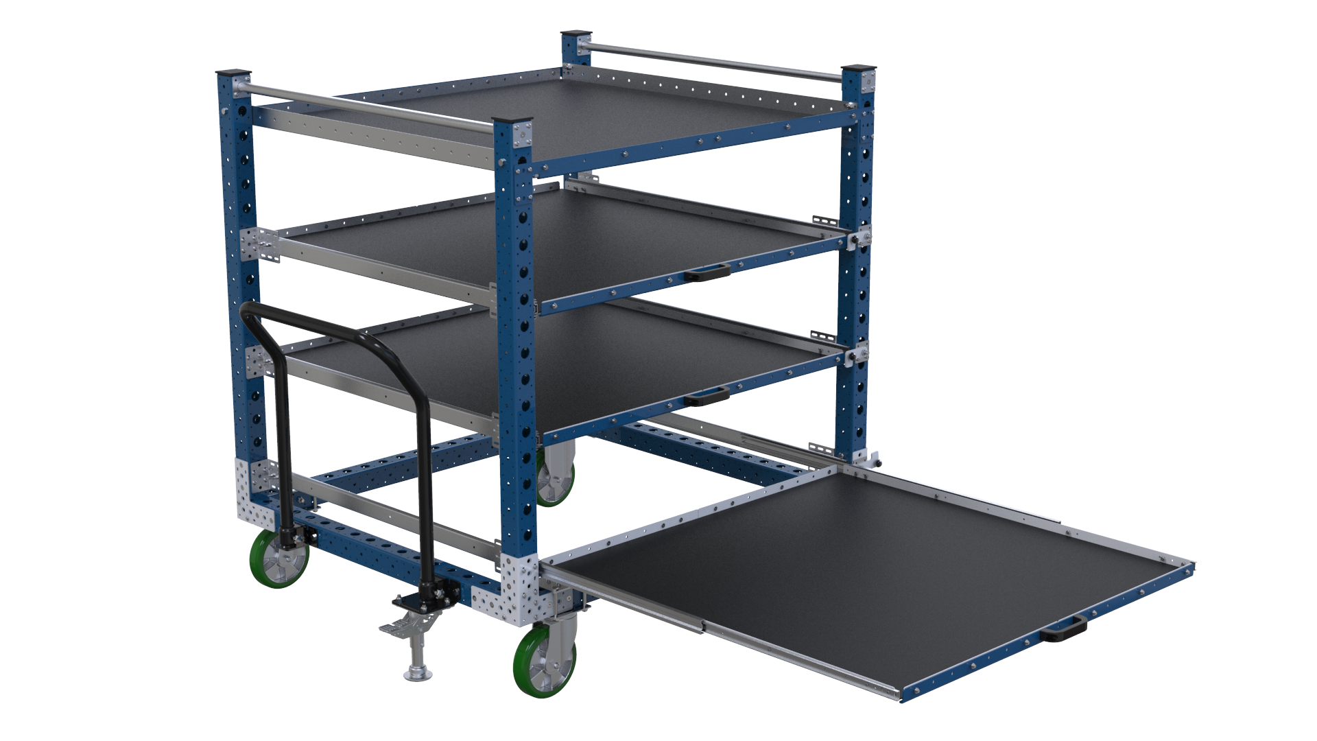 Extendable Shelf Cart - 1260 x 1400 mm | FlexQube
