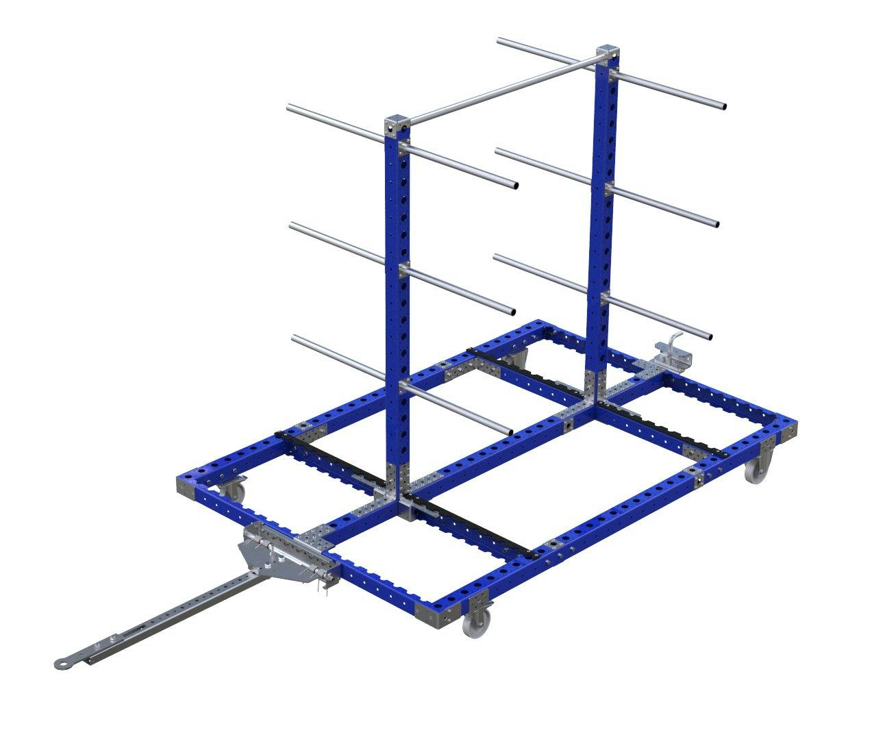 Hanging cart with tow bar 82 x 60 inch | FlexQube