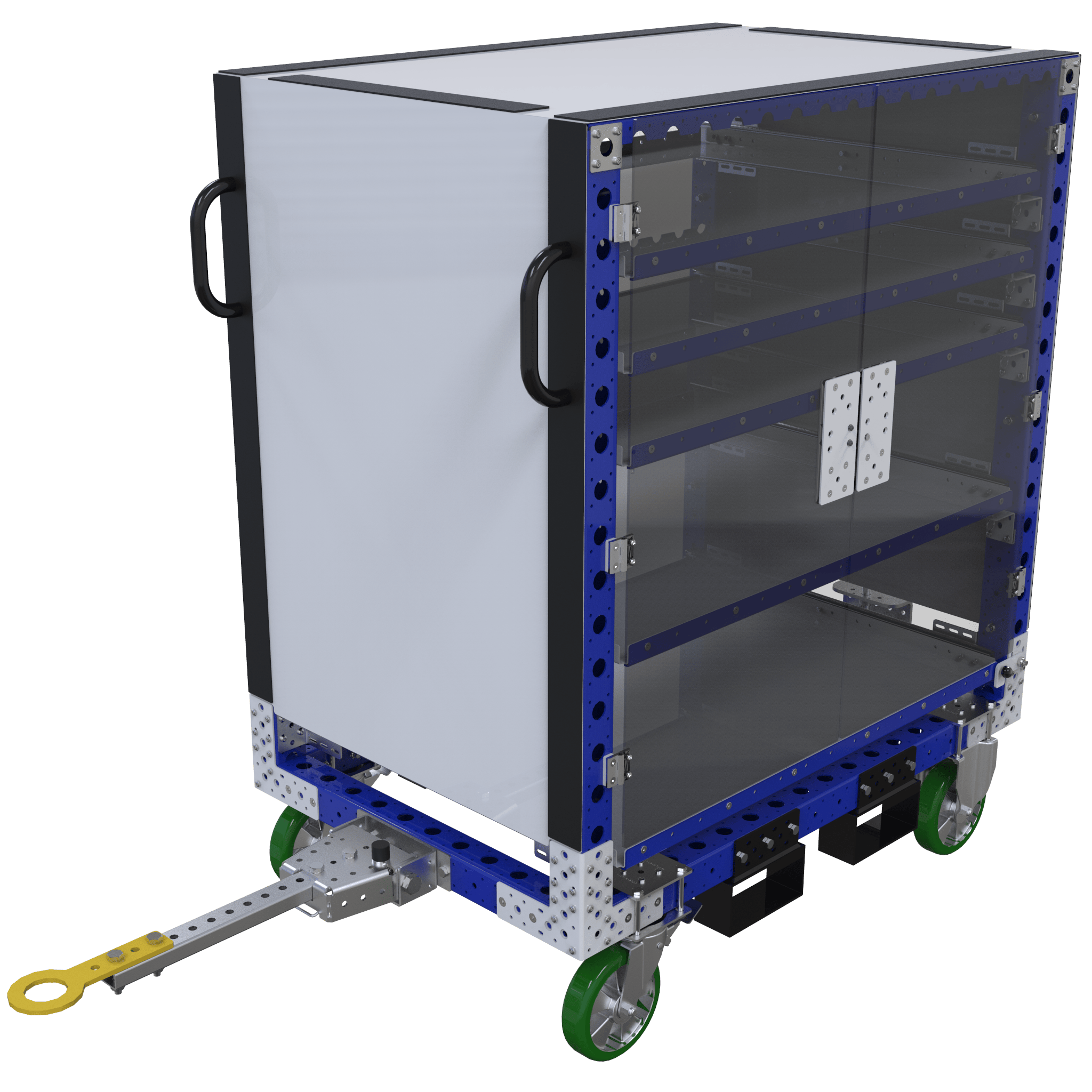 Carro con repisas extensibles - 840 x 1260 mm | FlexQube