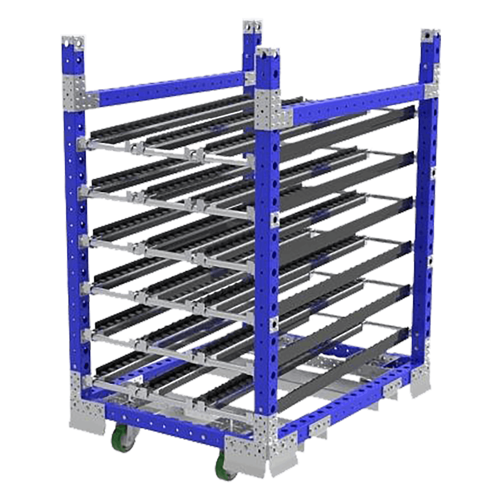 Stackable Cart with Roller Tracks | FlexQube