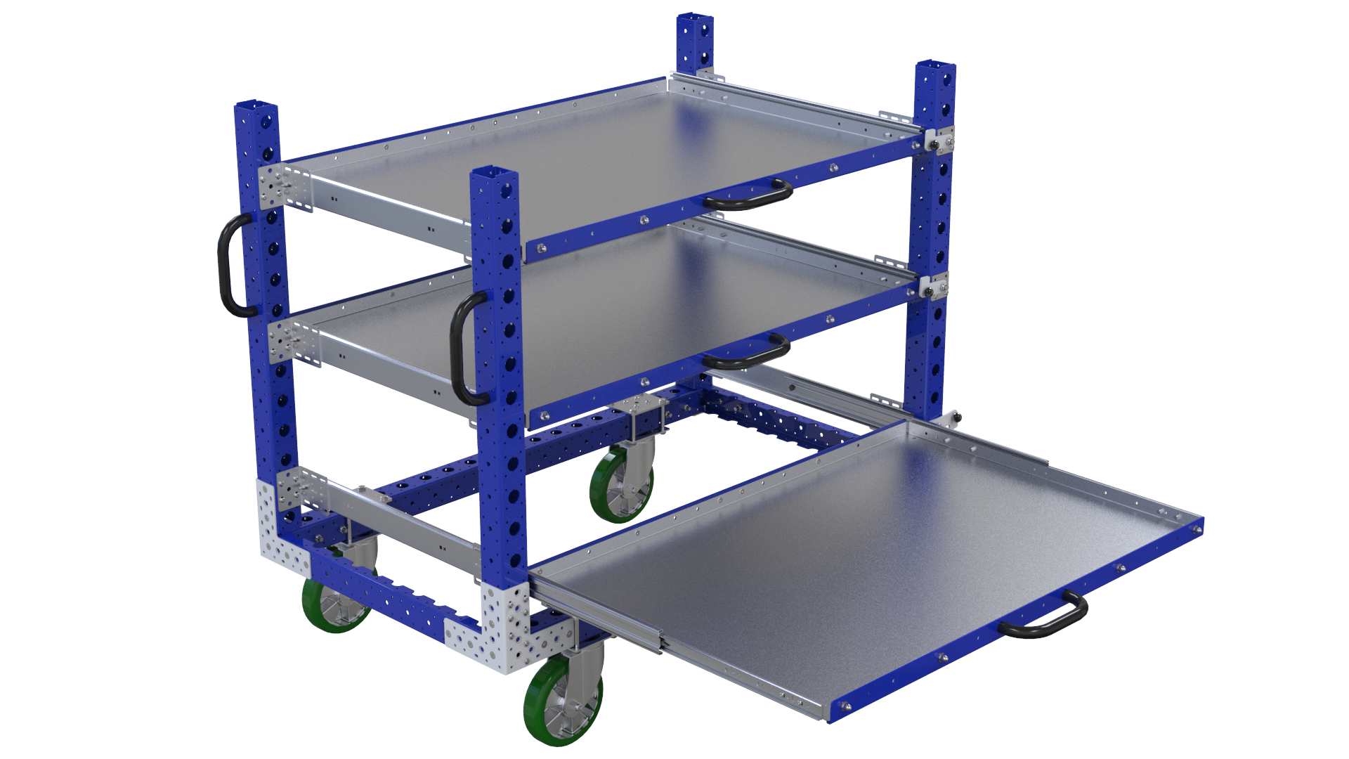 Extendable Shelf Cart - 840 x 1400 mm | FlexQube