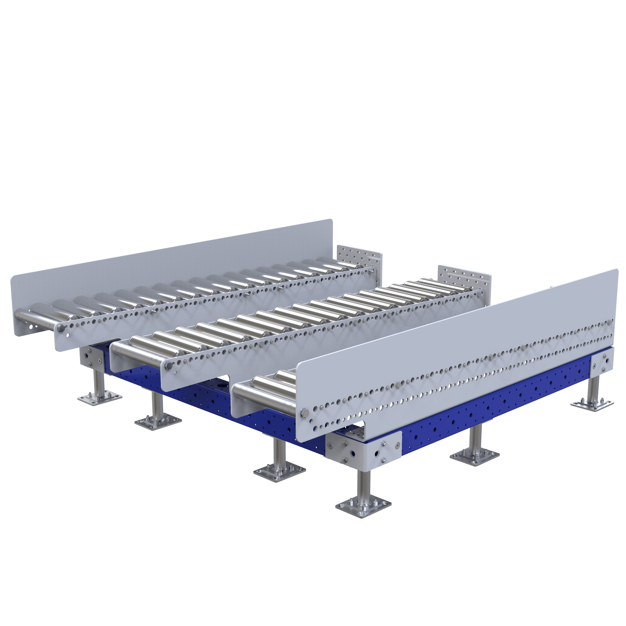 Rack de rodillos de acero - 1260 x 1120 mm | FlexQube