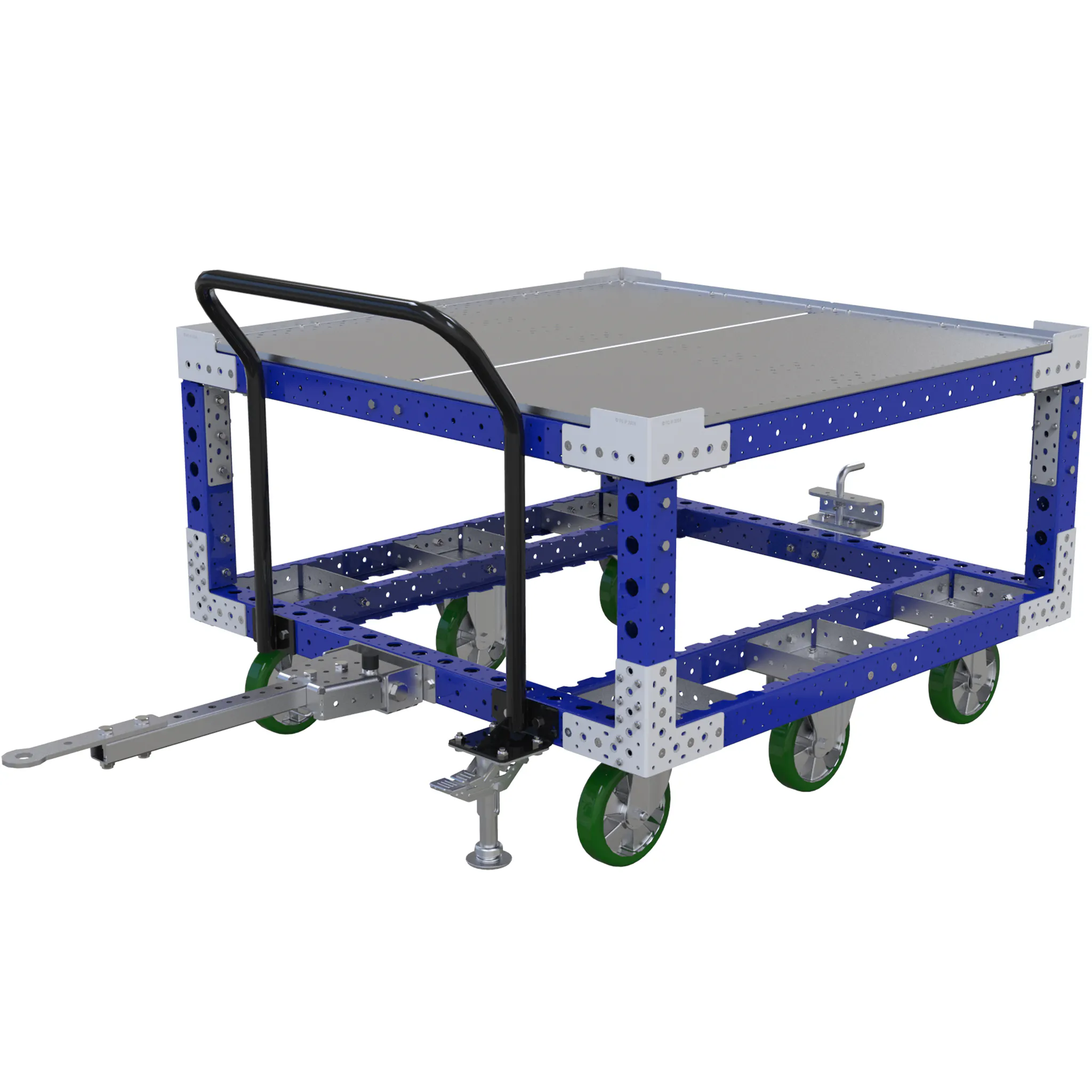 Two level Tugger Cart - 50×50 inch | FlexQube