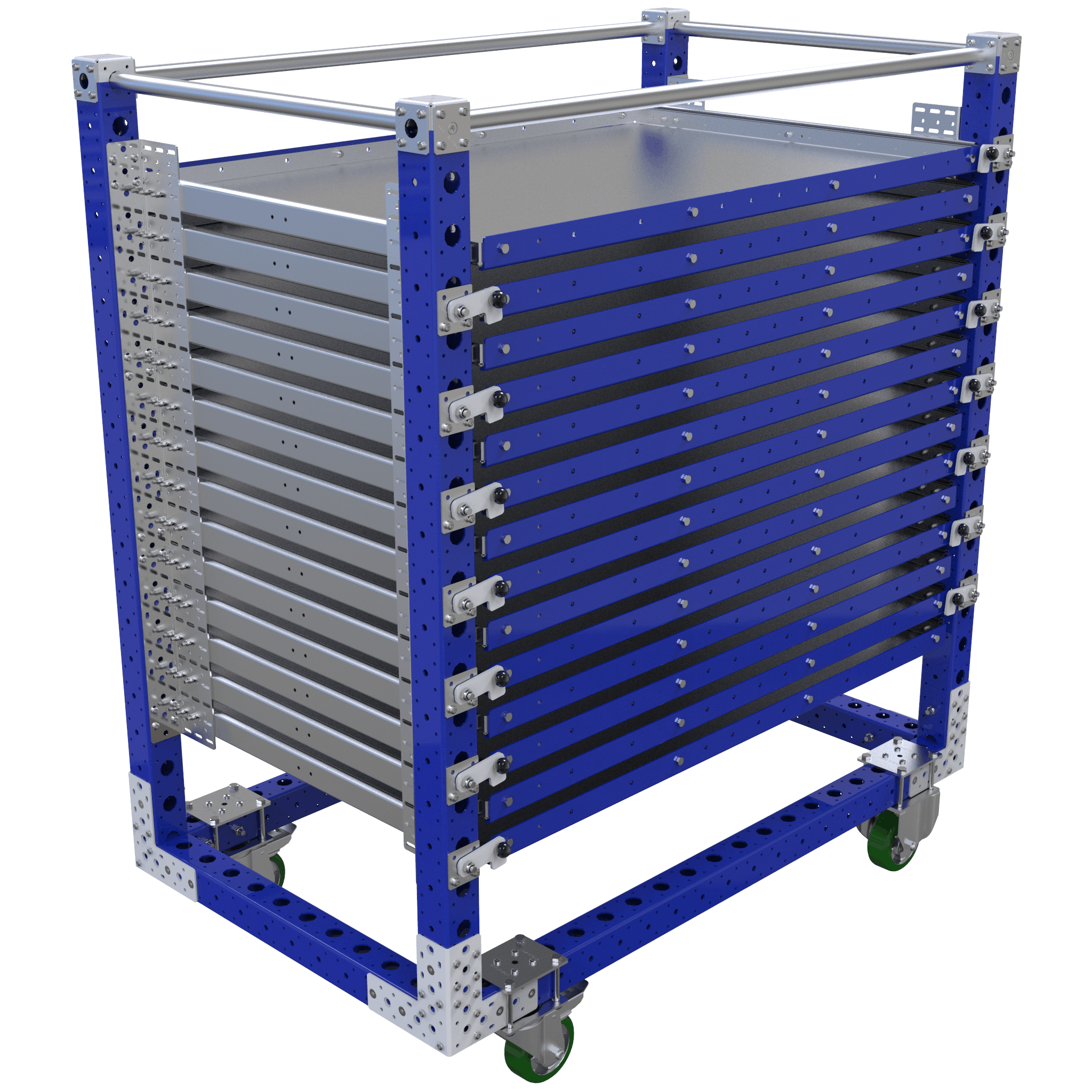 Extendable Shelf Cart - 840 x 1400 mm | FlexQube