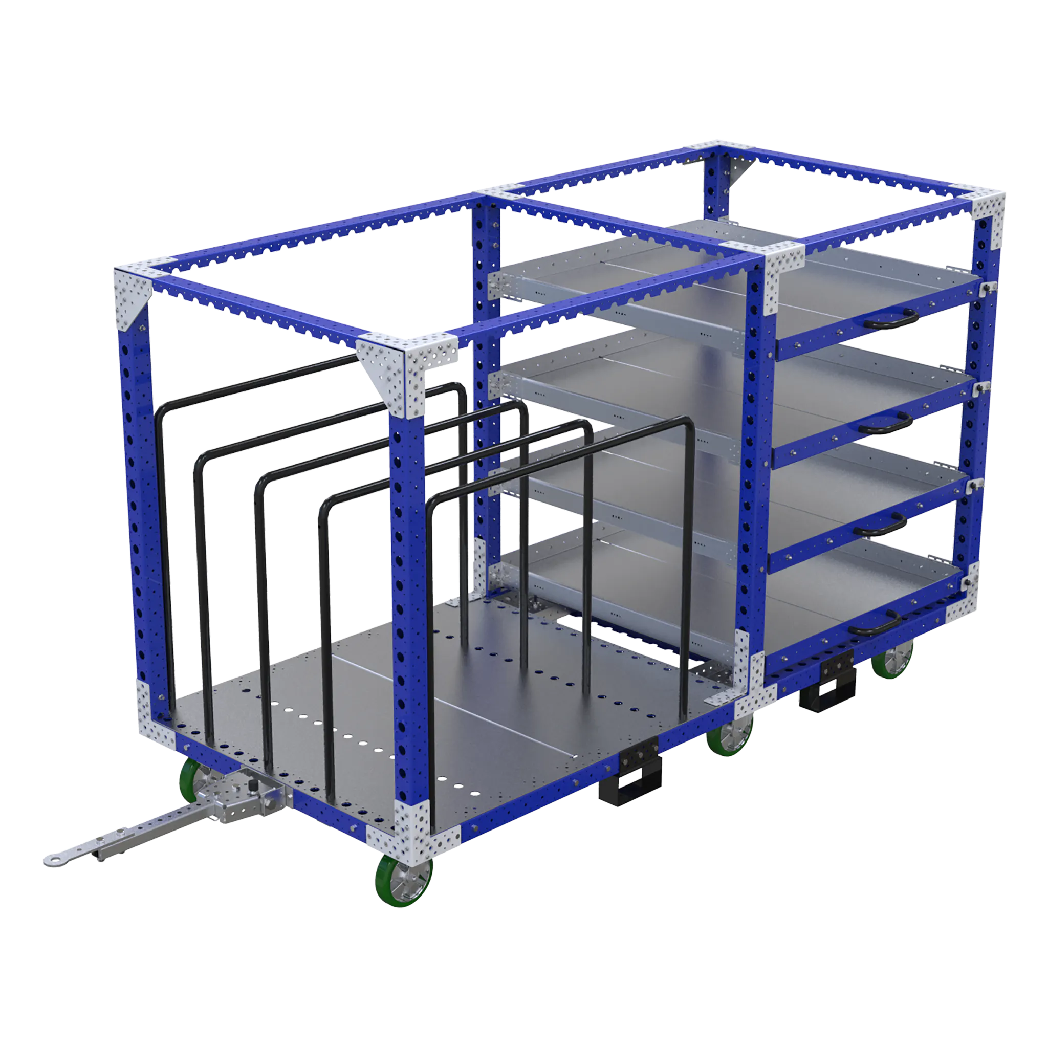Carro con estante extensible - 1260 x 2730 mm | FlexQube