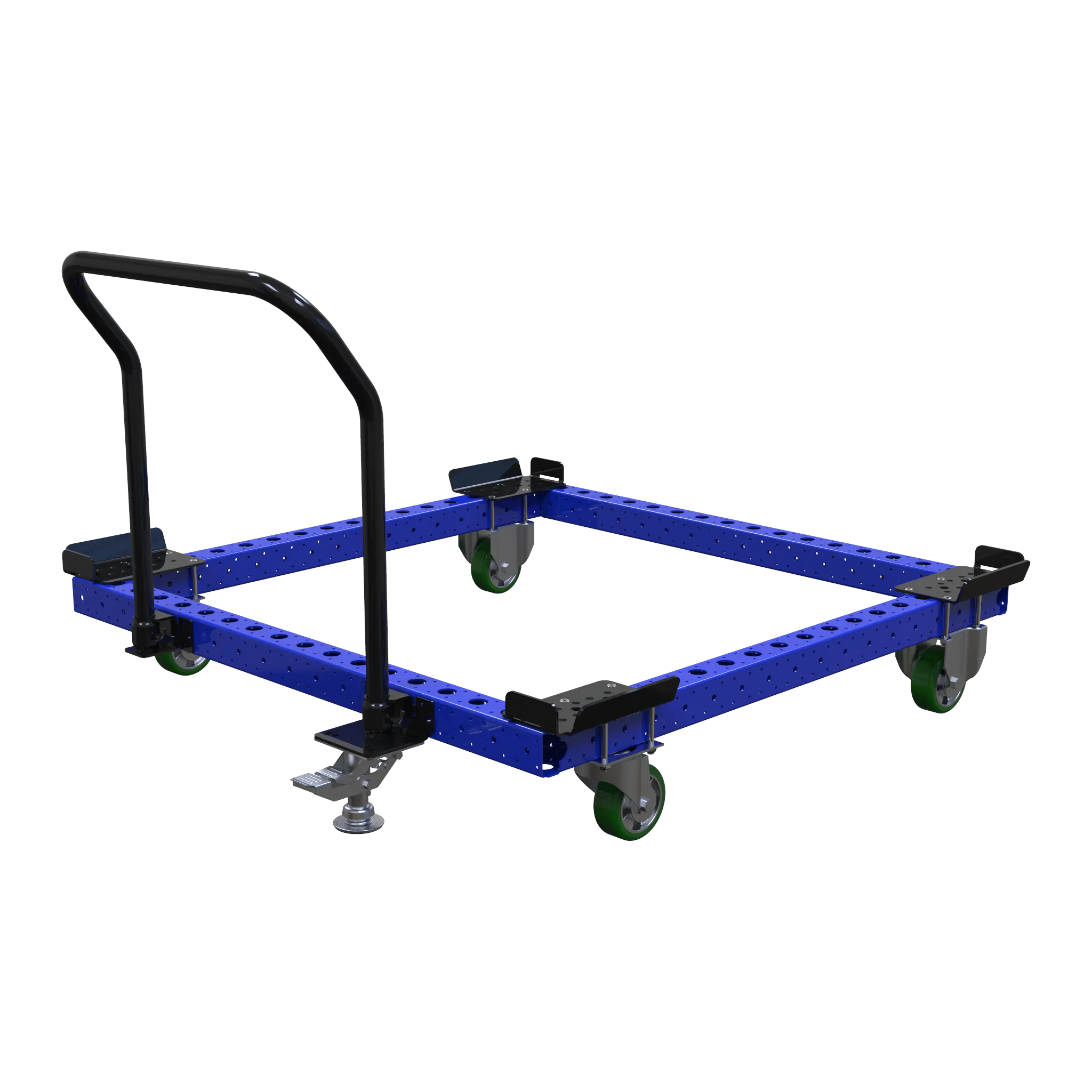 Low Rider Pallet Push Cart - 1260 x 1260 mm | FlexQube