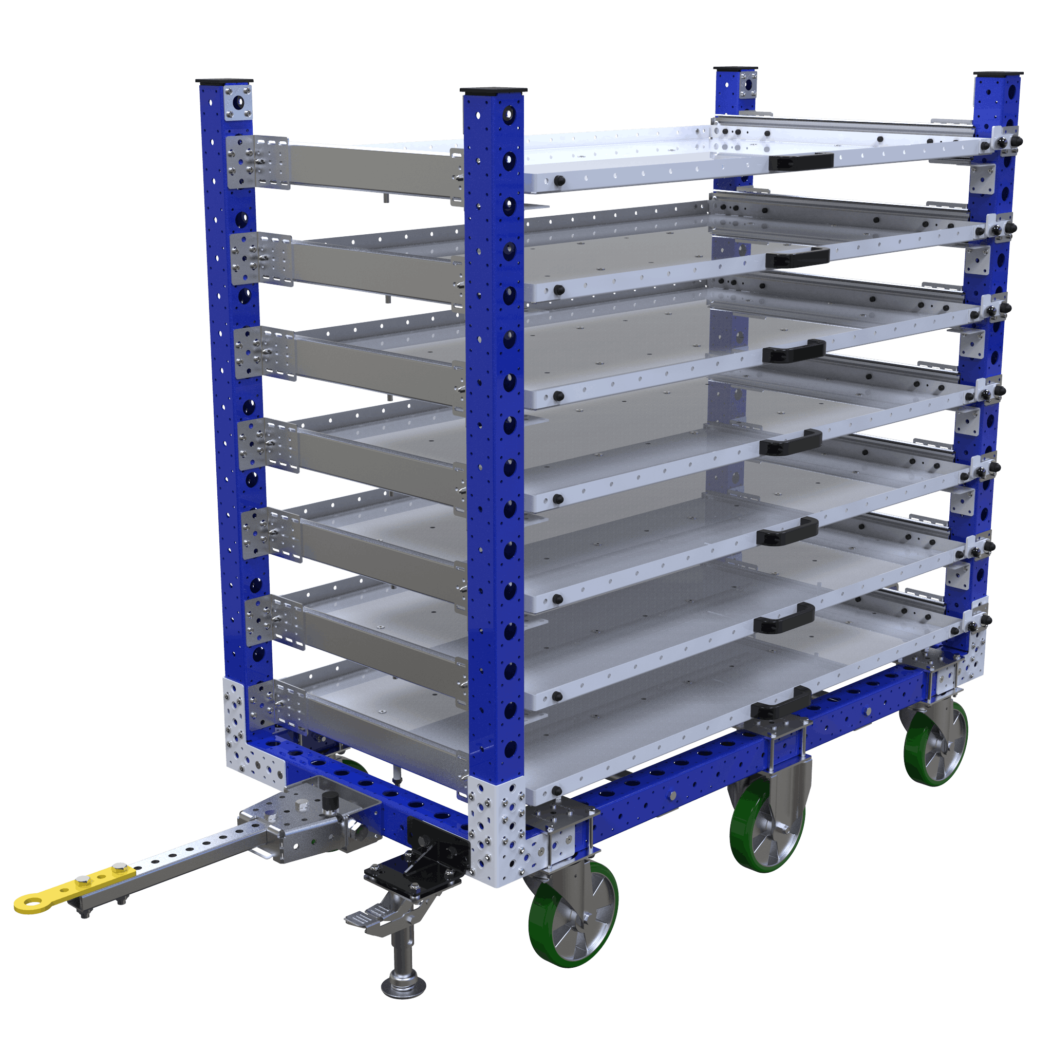 Extendable Shelf Cart -1540 x 770mm | FlexQube