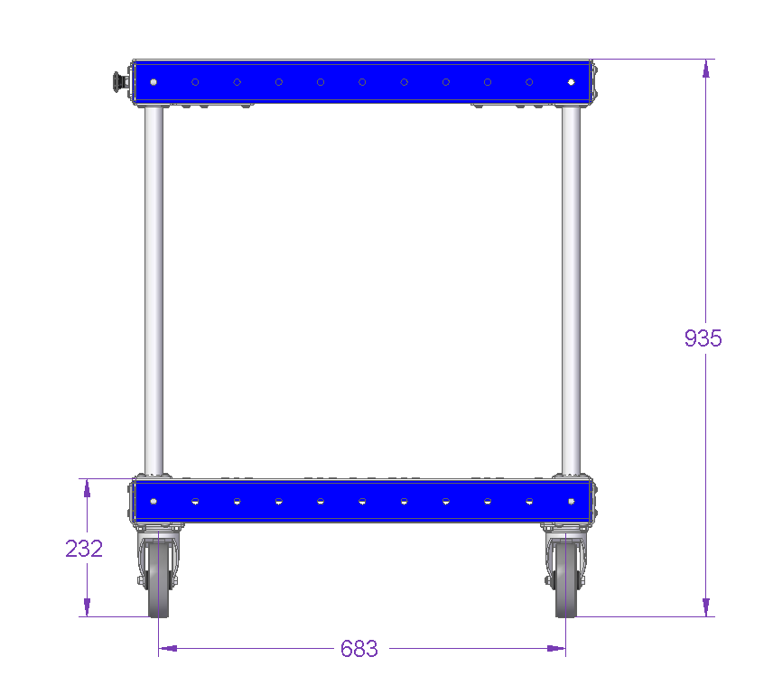 Assembly Cart - 2170 x 770 mm | FlexQube