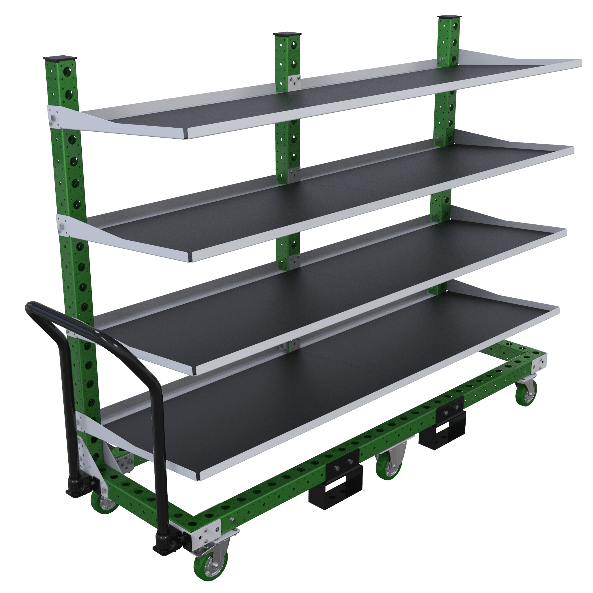 Flow Shelf Cart – 630 x 2030 mm | FlexQube