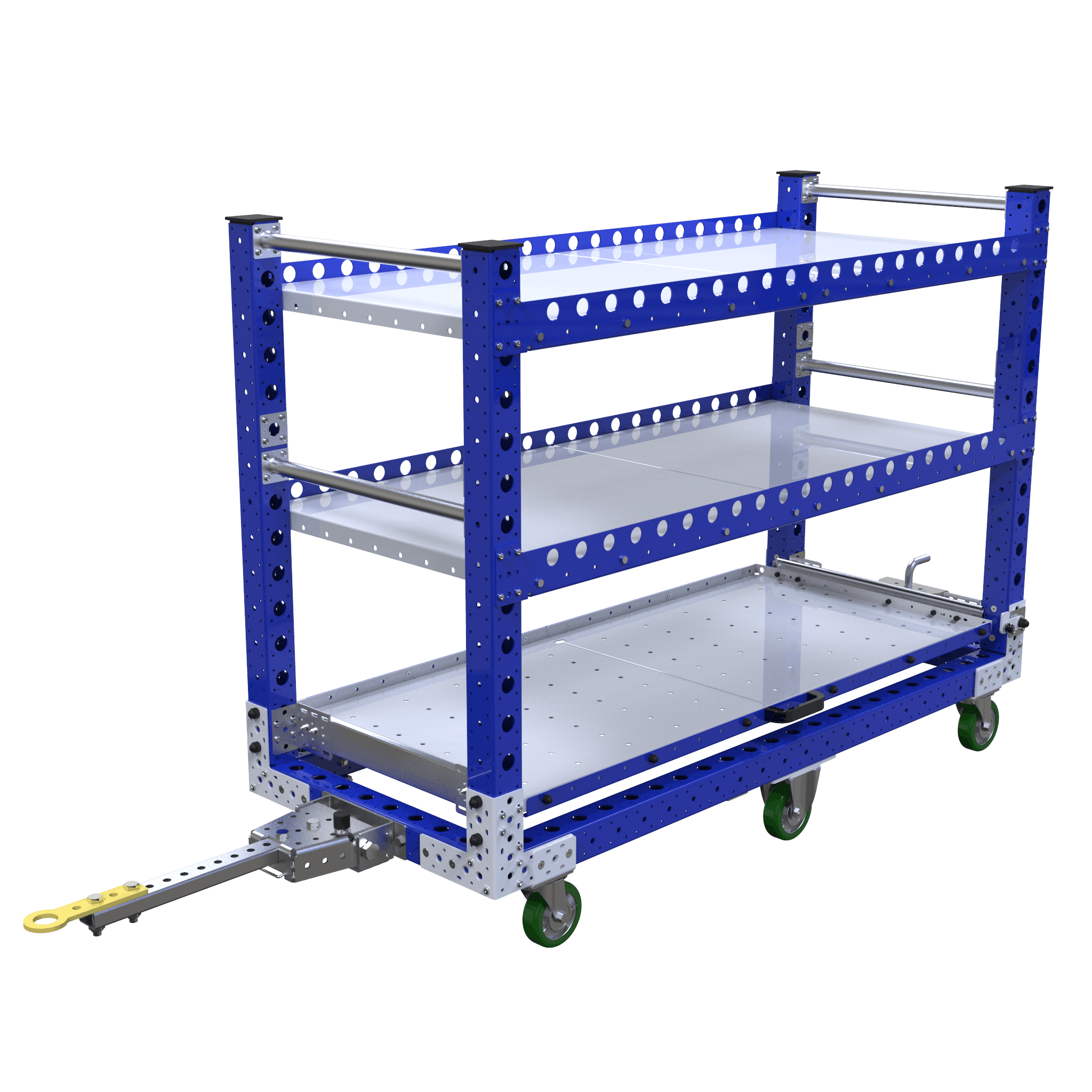 Carro con estante extensible-1680 x 700 mm | FlexQube